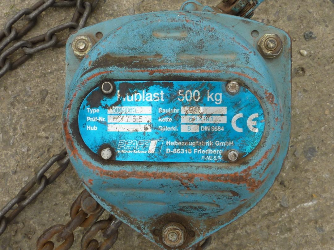 Chain Block 500kg SWL 6m Lift - KJN Services Ltd